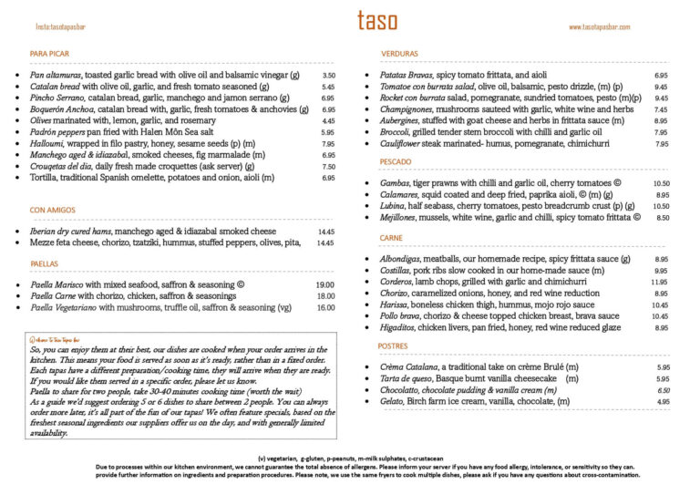 Taso Tapas Bar - Taso Tapas Bar